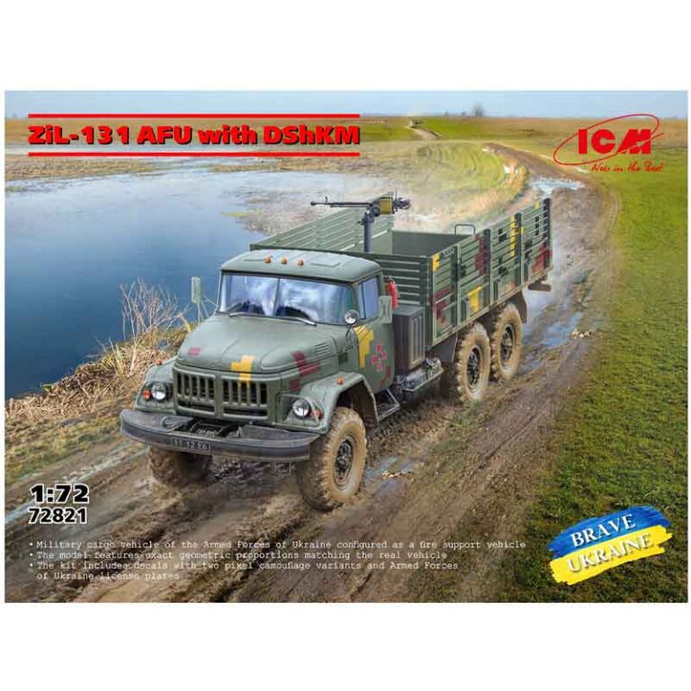 ICM ZіL-131 AFU Truck with DShKM 72821 | ScaleModelShop