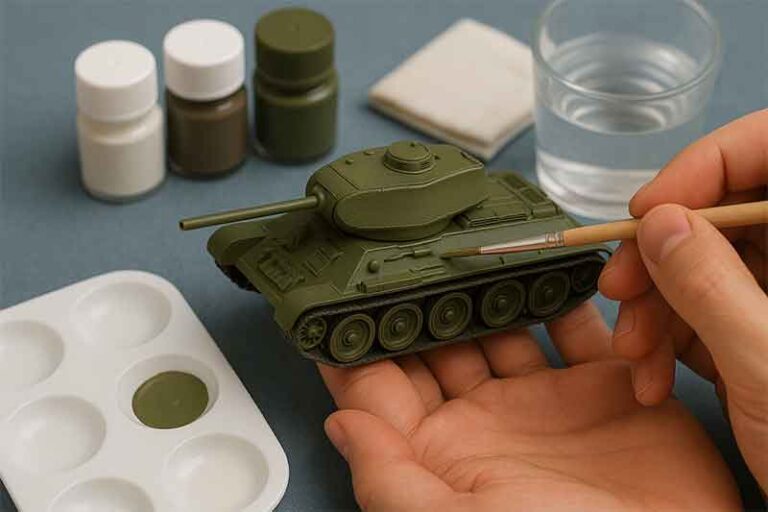 Paint Scale Models with a Brush & Acrylic Paints – Scale Model Shop