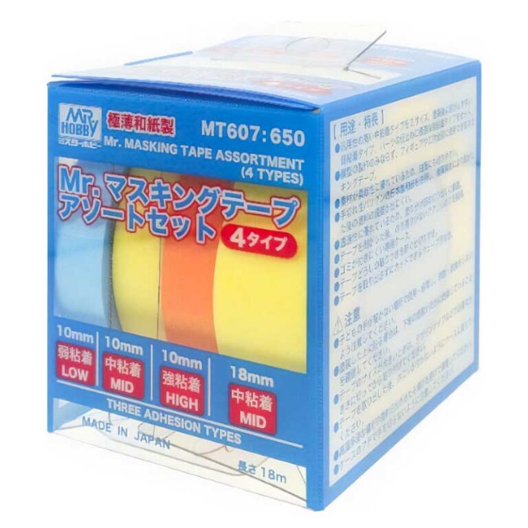 Mr Masking Tape Assortment Pack MT-607 (4 Types) |Mr Hobby