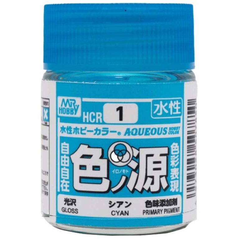 Aqueous Primary Color Pigment Cyan (18ml) HCR-1 | Mr Hobby